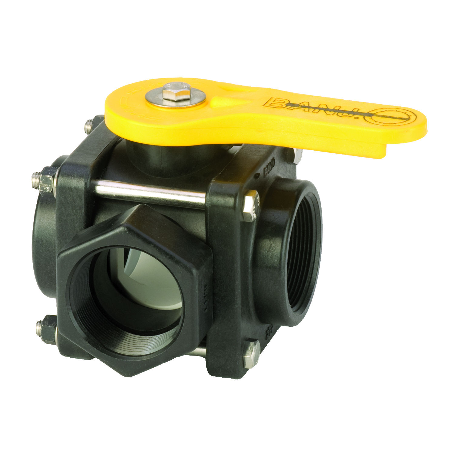 Precision Tank Parts | VALVE BANJO V200SL POLY 3-WAY SIDE LOAD VALVE 2" FPT